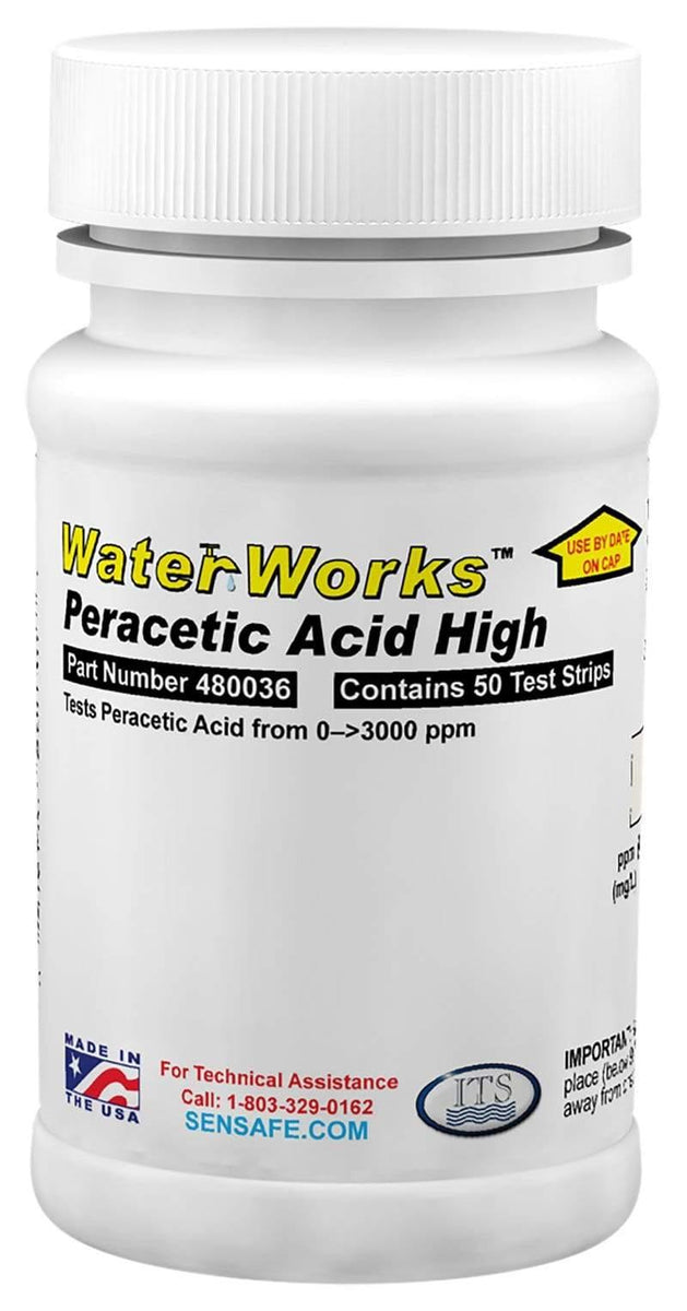 WaterWorks™ Peracetic Acid High 0-3000ppm (NCW-480036) – Nano Clean Water