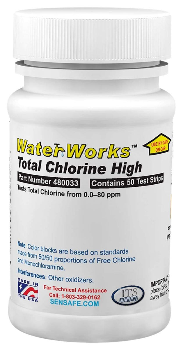 WaterWorks™ Total Chlorine High Range (NCW-480033) – Nano Clean Water